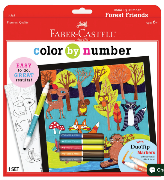 Forest Friends Color By Number – Imagination Station